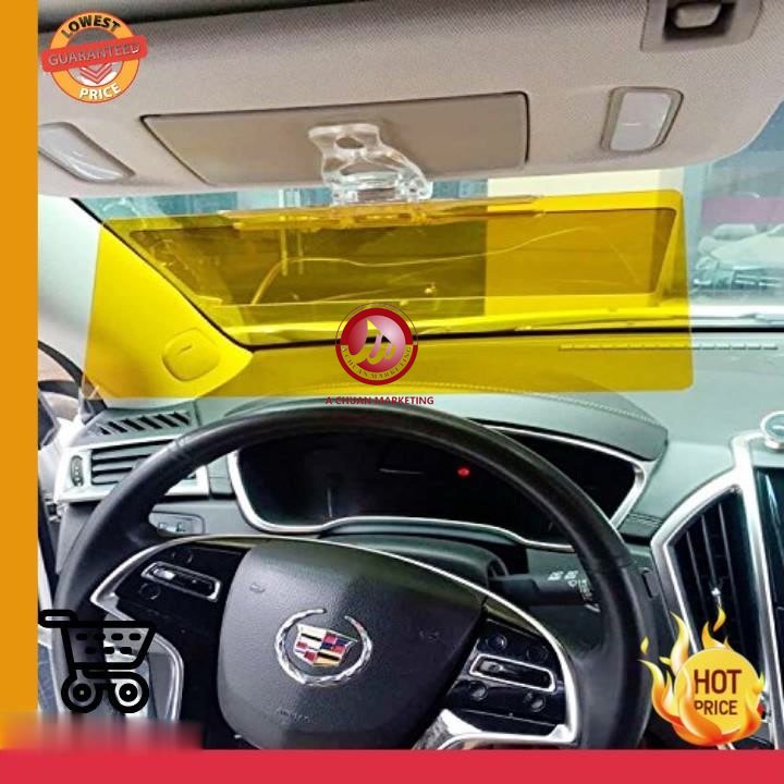 2 in 1 Anti Glare HD Car Visor ( Day and Night) for Sun &Night Glare ...