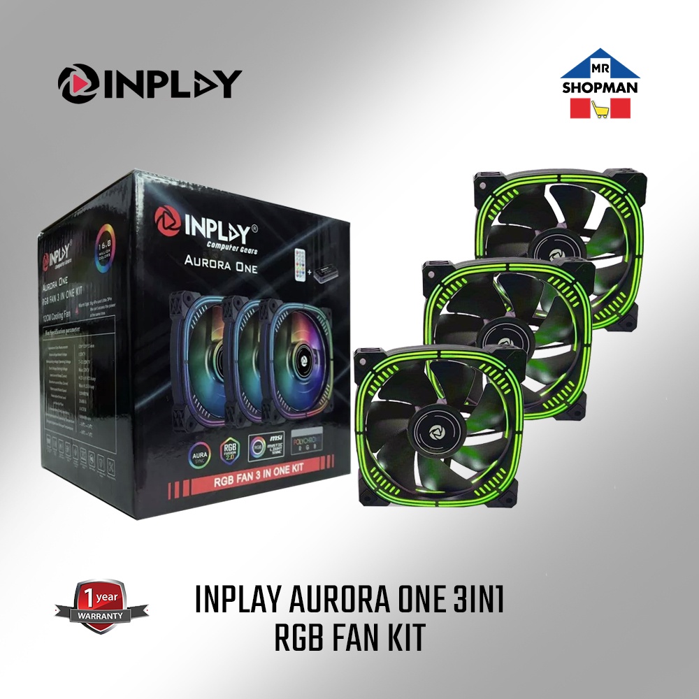 INPLAY Aurora One RGB Fan 3in1 kit | Shopee Philippines