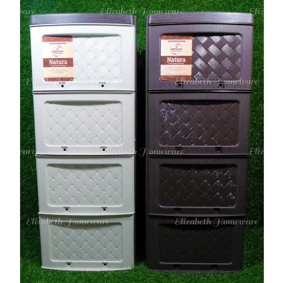 #6821L4 4 Layers Orocan Natura Caha De Oro Cabinet (Biege/Brown) per ...