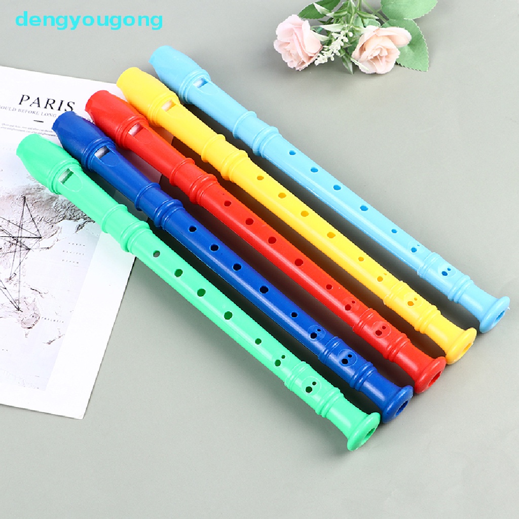 dengyougong 8 Holes Plastic Recorder Long Flute Woodwind Instrument ...