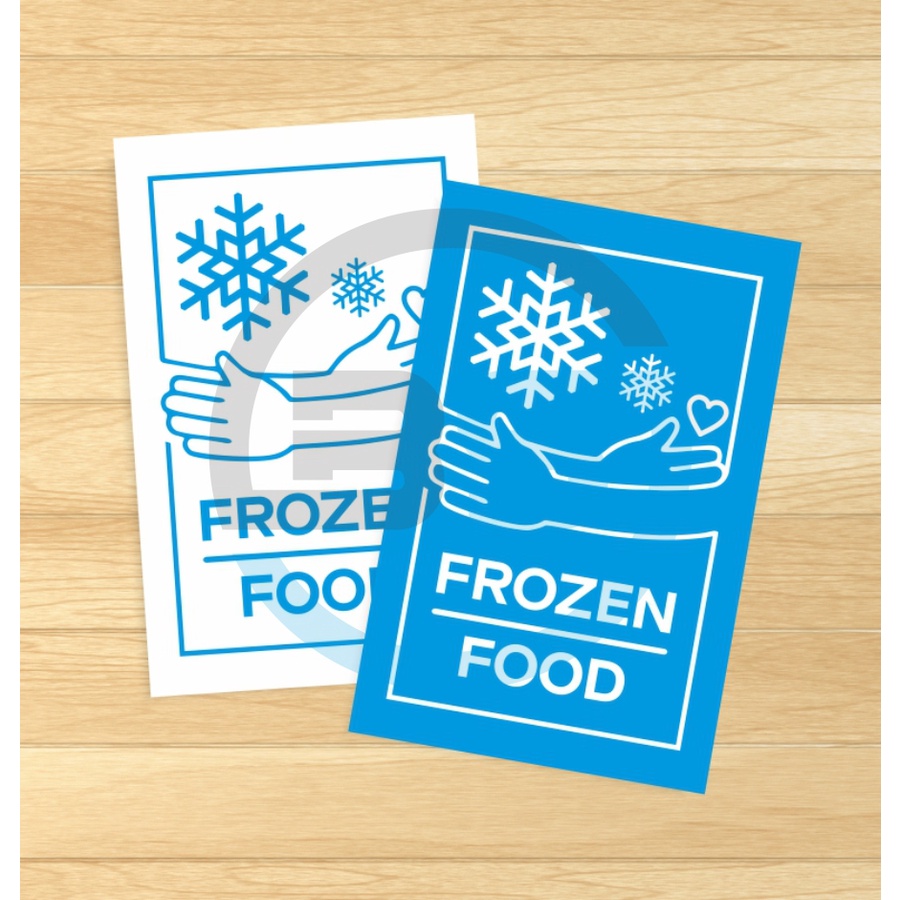 Frozen Food Label Sticker Frozen Food Sticker 8.5 x 5.5 cm (100Pcs ...