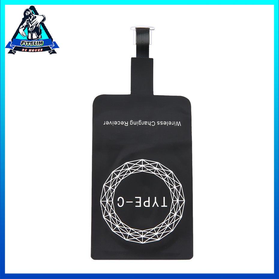 Type C Qi Wireless Charger Receiver Lightweight Charging Adapter Pad ...