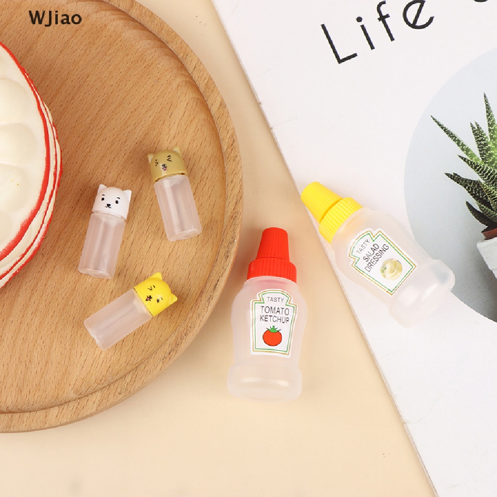 WJiao 2/3Pcs Mini Tomato Ketchup Bottle Portable Small Sauce Container ...