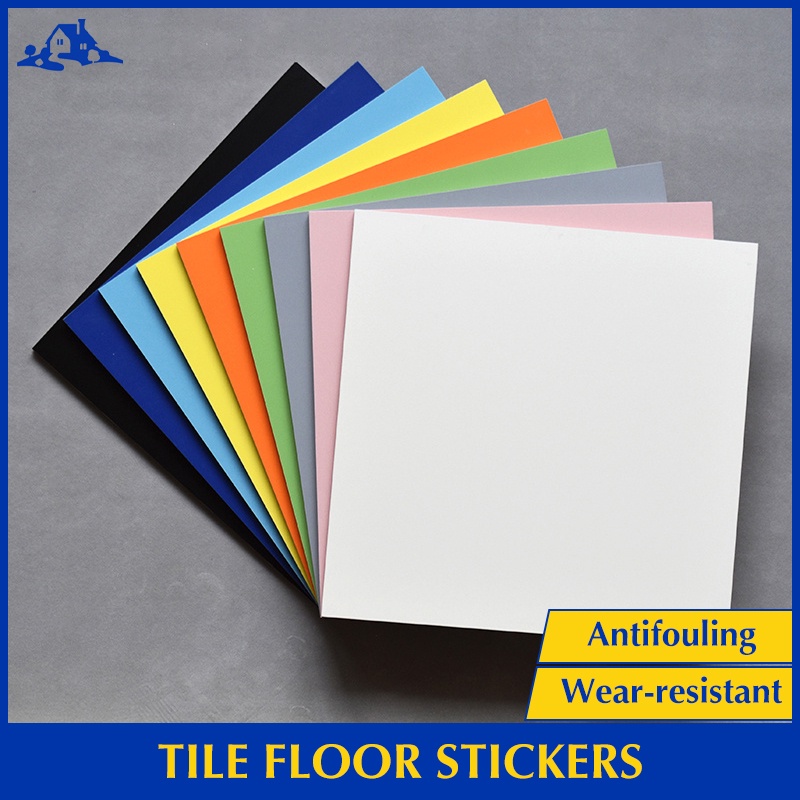 Vinyl Floor Sticker 30x30cm PVC Self Adhesive Waterproof Floor Sticker ...