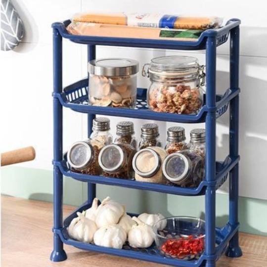 FAMILIFE 4-Layer Plastic Desktop Rack Table Organizer Shelf/Kitchen and ...