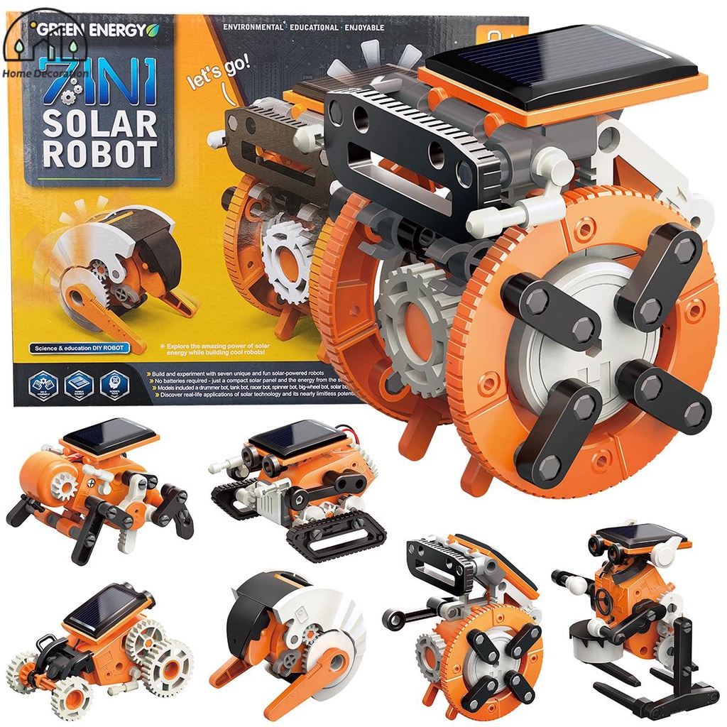 Solar Powered Robot Toy DIY Assemble Stem Projects STEM Educational ...