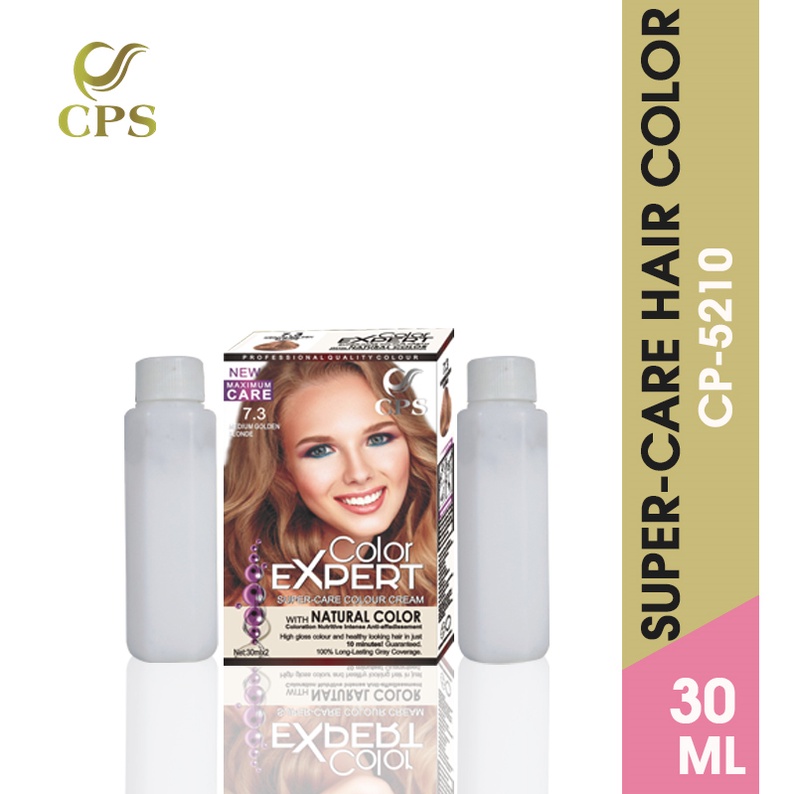 1 PACK (10 PCS) - CPS COLOR EXPERT SUPER-CARE HAIR COLOR WITH DEVELOPER ...