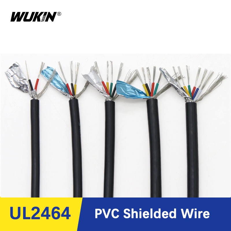 1 Meter UL2464 Shielded Wire Signal Cable 2 3 4 5 6 8 Cores 26 24 22 AWG PVC Insulated Channel ...