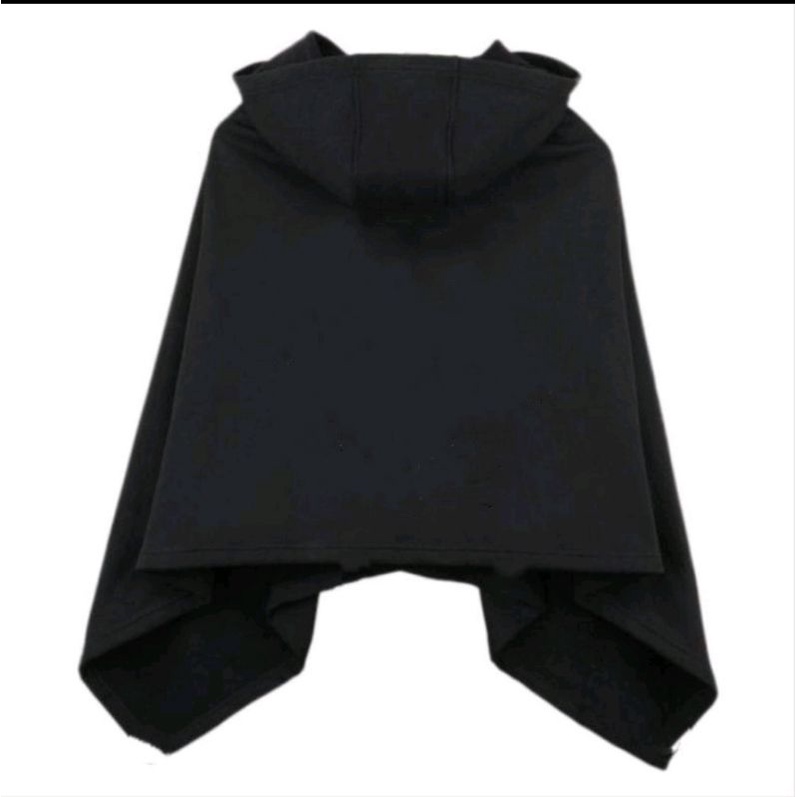 HIJAU HITAM Cloak attack on titan SNK batwing Plain Black/Green ...
