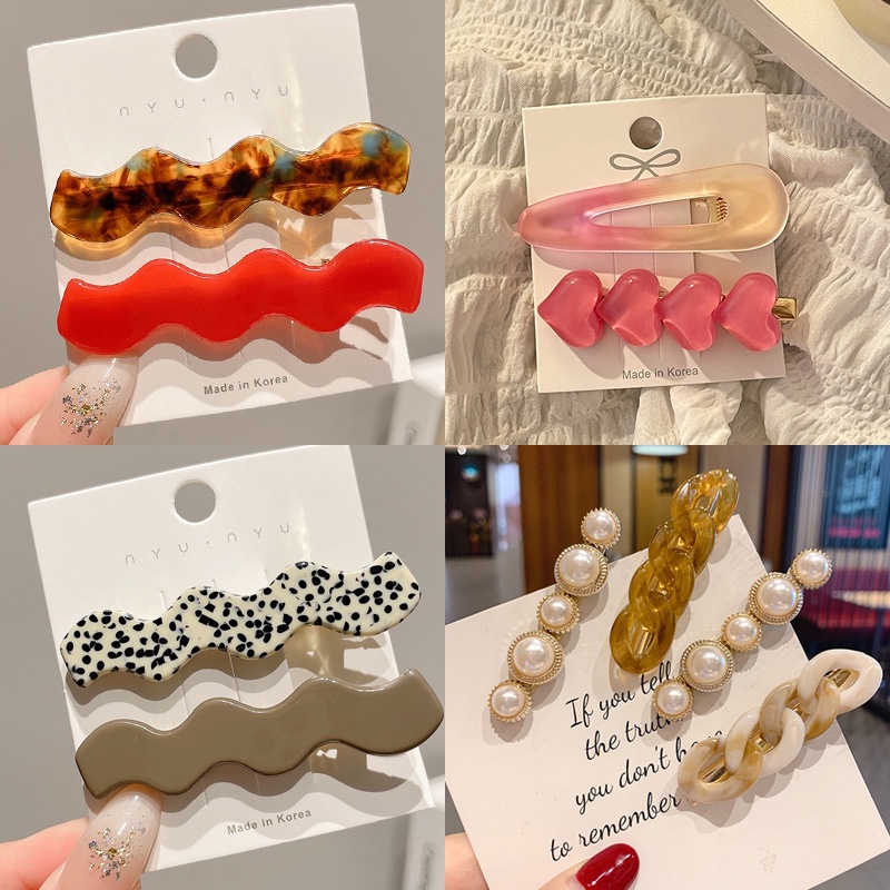 Japanese Pearl Hair Pin Female Pearl Bangs Hairpin/ Hair Clip ...