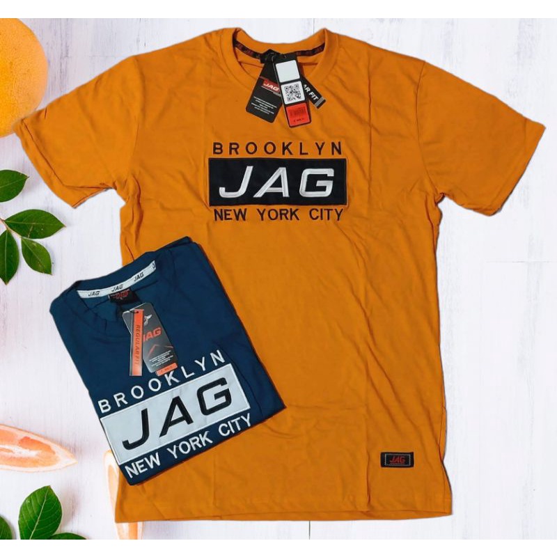 JAG Men's T-SHIRT Branded Overrun ( Embroidery Print ) | Shopee Philippines