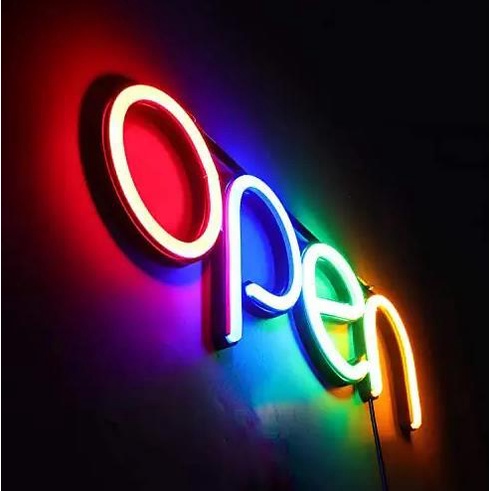 Business LED Open Sign Wall Hanging LED Billboard for Restaurant Bar ...