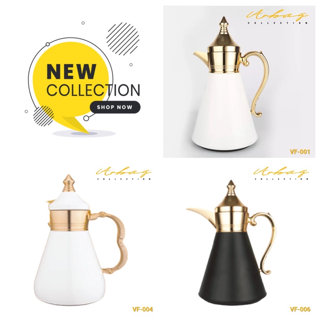 ARBAG COLLECTION Luxury Vacuum Flask / Thermos Jug VF-001,VF-004,VF-006 Metal Body With Color ...