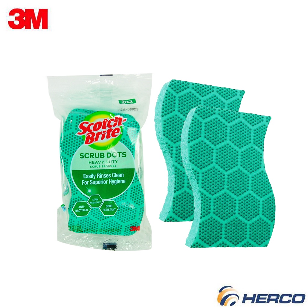 3M Scotch Brite Heavy Duty Scrub Dot 2pcs. | Shopee Philippines