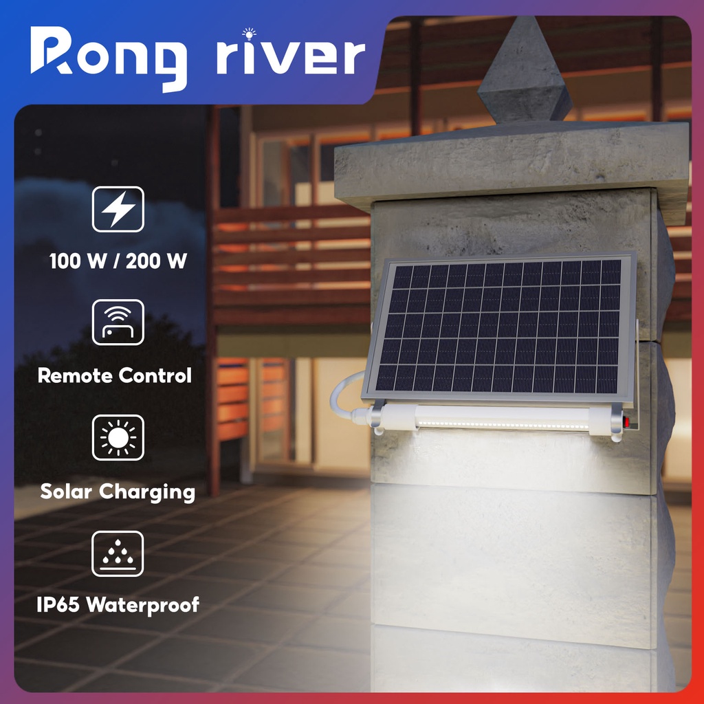 Rong River Solar Emergency Light Tube 100w 200w Lights Outdoor Lighting ...