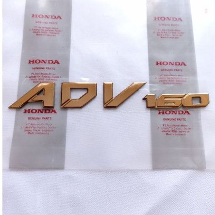 Honda ADV 160 new logo Emblem in gold color | Shopee Philippines