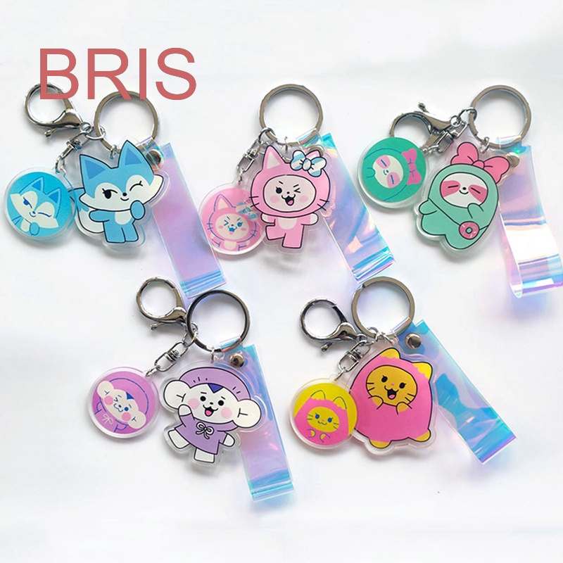 BRIS Itzy Line Friends Acrylic Keyring MDZY Keychain Yeji Lia Ryujin ...