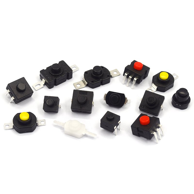 KAN-28 Strong Light Flashlight Switch Self-Locking Patch/In-Line Push ...