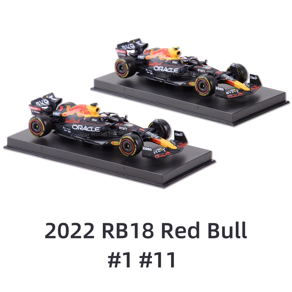 Bburago 1:43 2022 RB18 #1 #11 Red Bull F1 Formula Car Static Die Cast ...