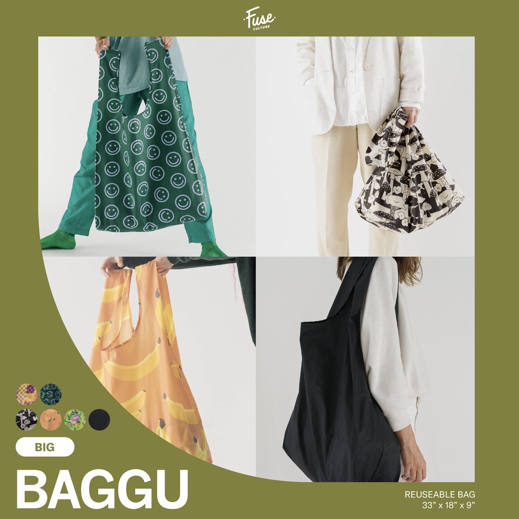 BAGGU Foldable Tote Bag From Usa Big Size | Shopee Philippines