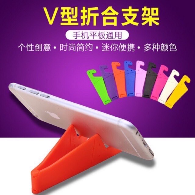 1pcs Phone Stand V-Shape Folded Adjustable Tablet Support Portable ...