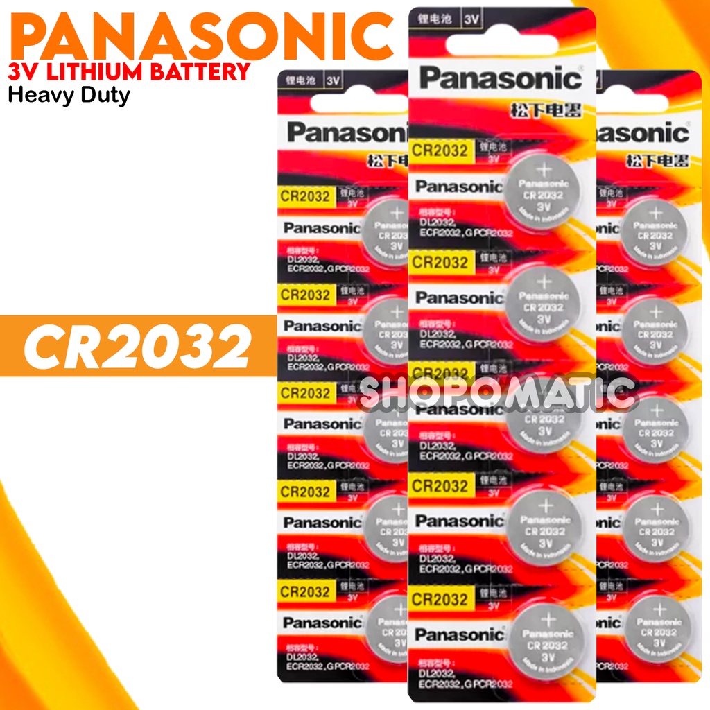 🟧 PANASONIC 2021 Promotion Sale 3V CR2032 CR 2032 Watch Clock Batteries ...