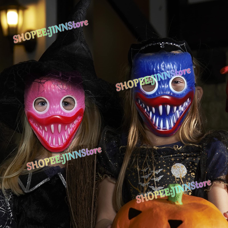 JINN Halloween LED Glowing Face Mask POPPY PLAYTIME Mask Masquerade ...