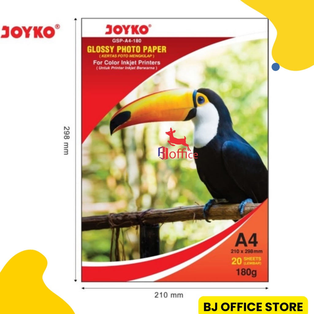 JOYKO PHOTO PAPER GLOSSY PHOTO PAPER 180gram A4 | Shopee Philippines