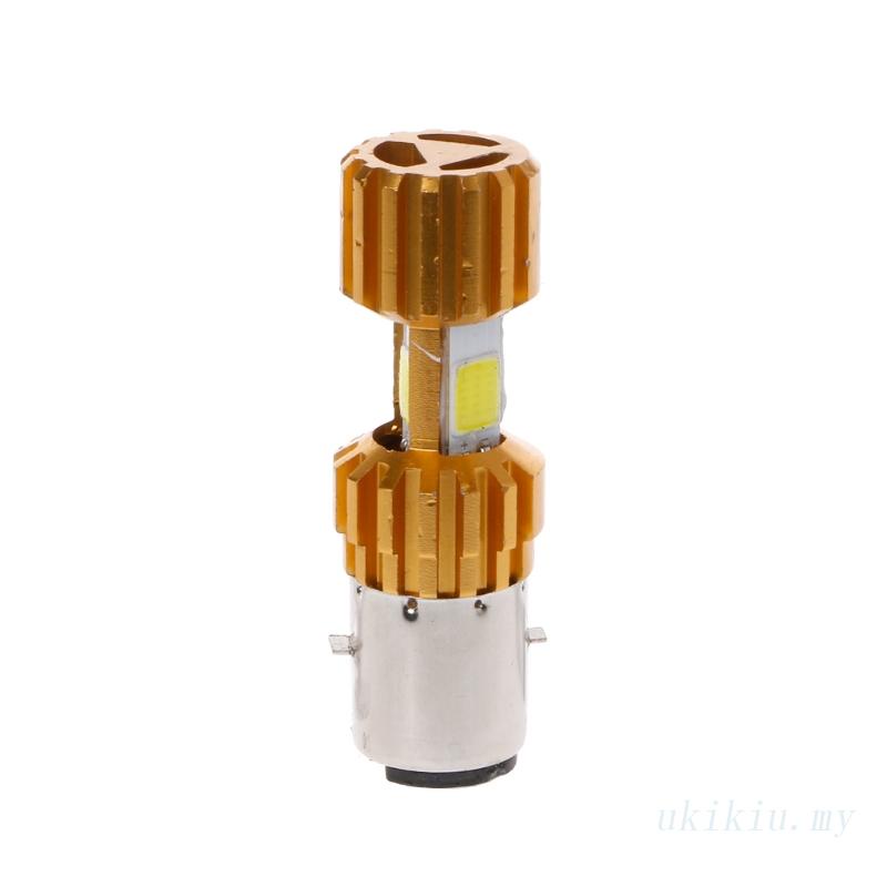 UKI BA20D LED COB Motorcycle Bike Hi/Lo Headlight Lamp Bulb DC 10-80V ...