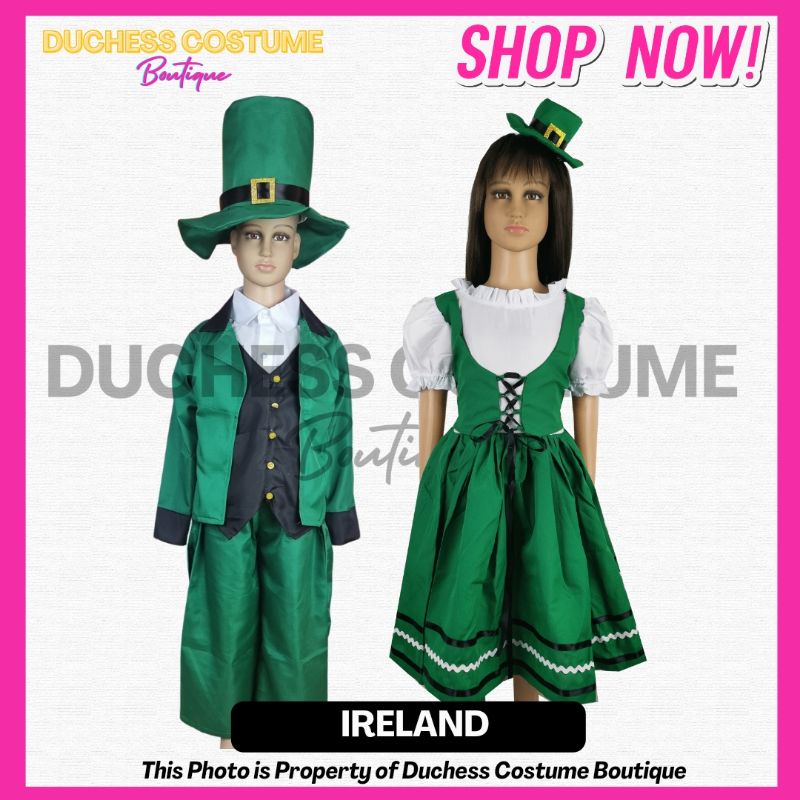 IRELAND United Nations Costume for Kids | Shopee Philippines
