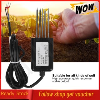 [Ready Stock] RS485 5Pin Soil PH NPK Temperature and Humidity EC Sensor ...
