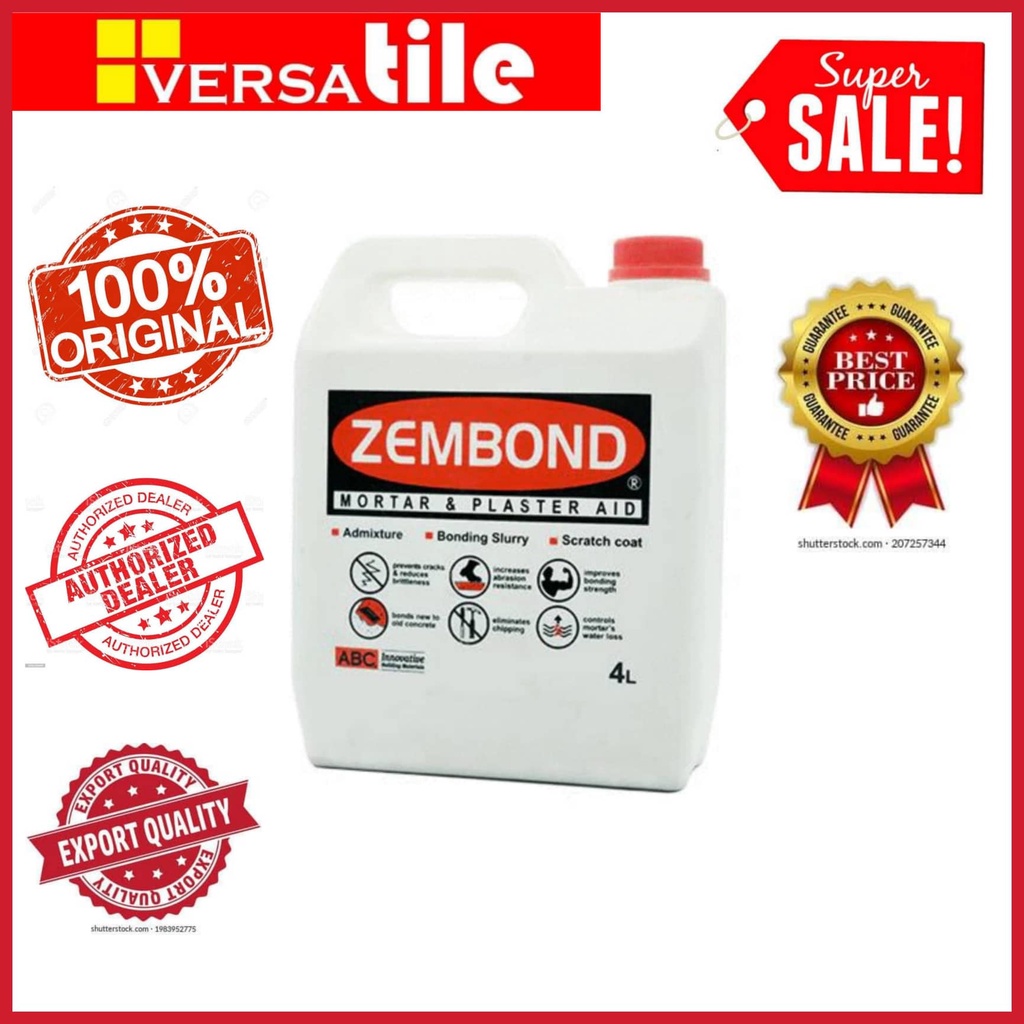 ABC Zembond 4Liters Mortar & Plaster Aid | Shopee Philippines