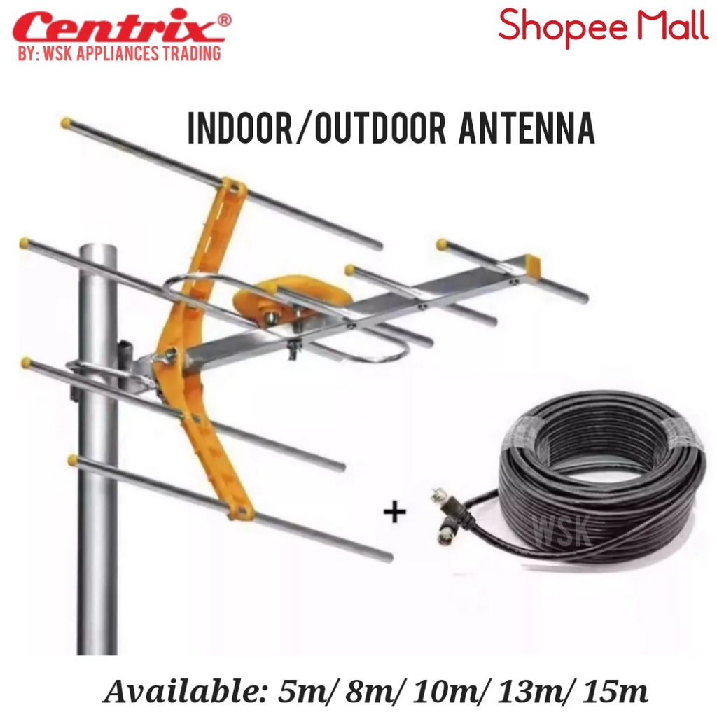 Centrix Indoor/Outdoor Antenna 5M/8M/10M/13M/15M (CX-AN120) | Shopee ...
