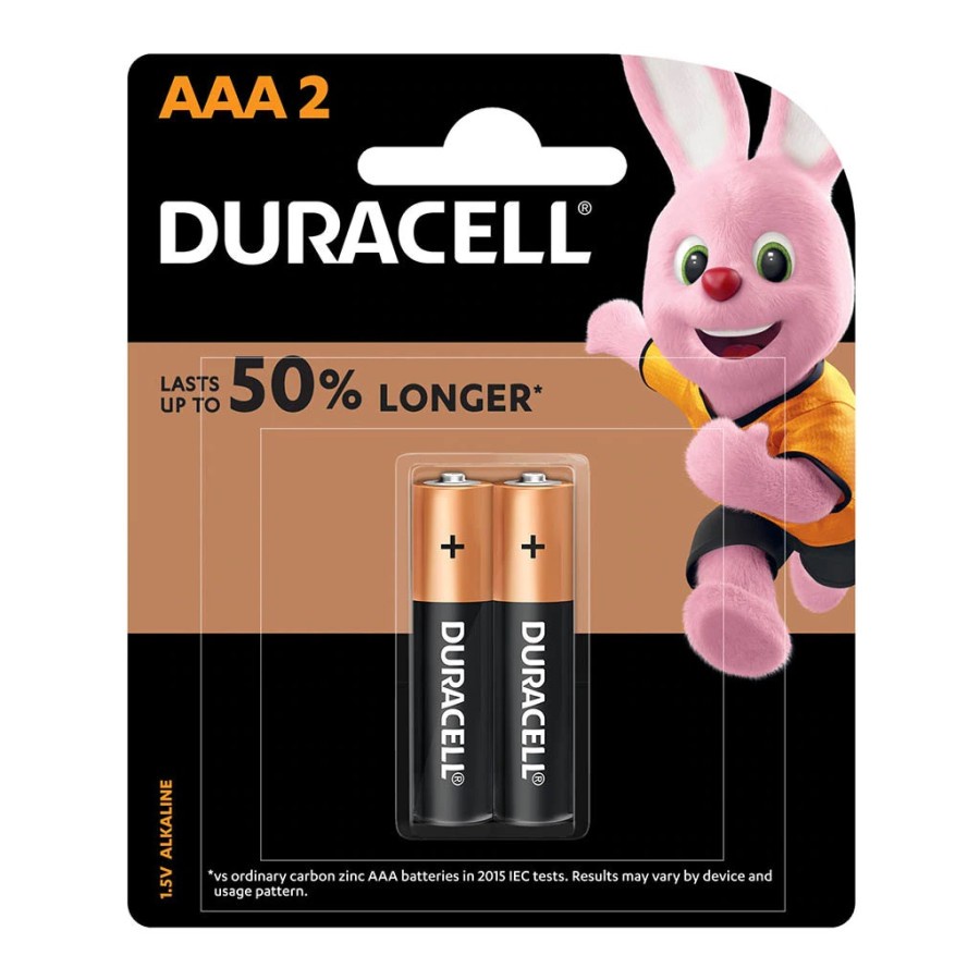 Duracell AAA (2pcs) Alkaline Battery MN2400 1.5V LR03 Batteries AAA Duracell CopperTop Alkaline ...