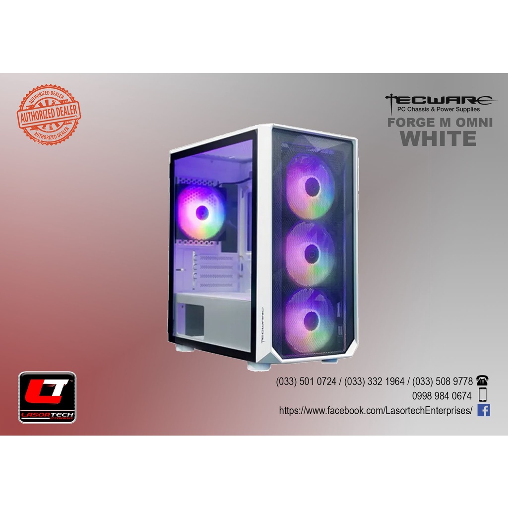 Tecware FORGE M OMNI ARGB mATX Gaming Case |White | Shopee Philippines