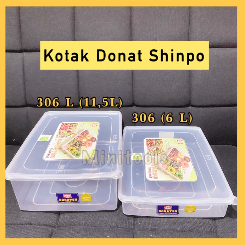 Shinpo Donatsu Donut Box 306/306 L Food Container Box | Shopee Philippines