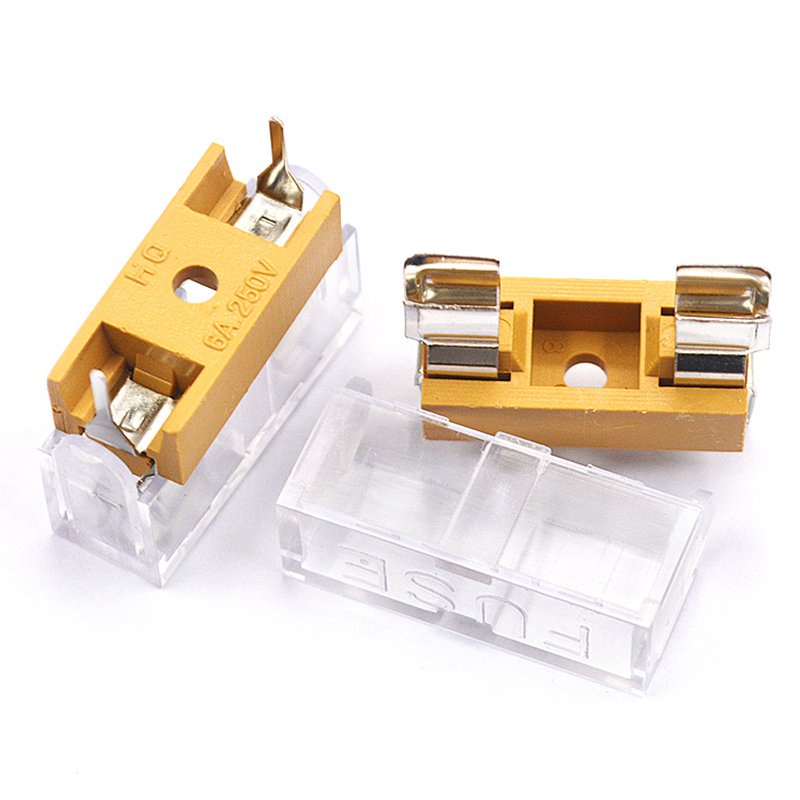 5 * 20 Fuse Holder With Transparent Cover Box High Quality (5pcs) 7XPR ...