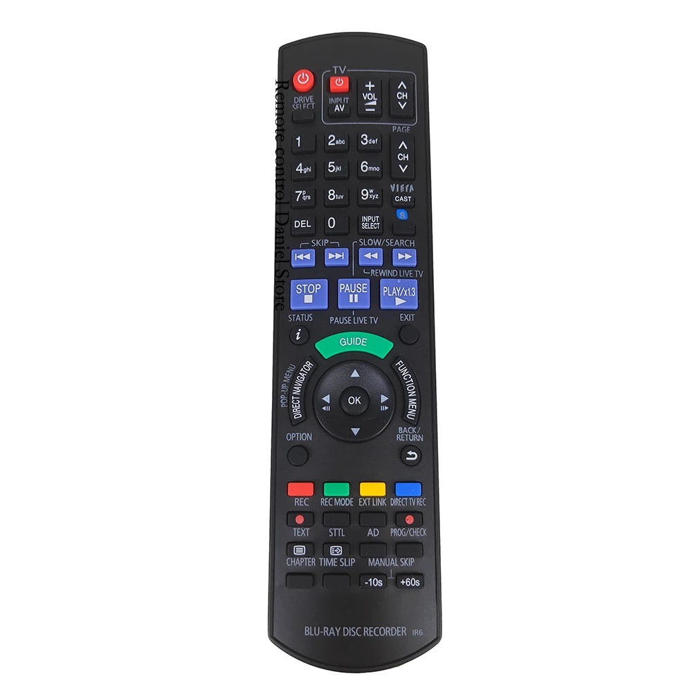 Panasonic Blu-ray DISC RECORDER IR6 Remote Control New Replace ...