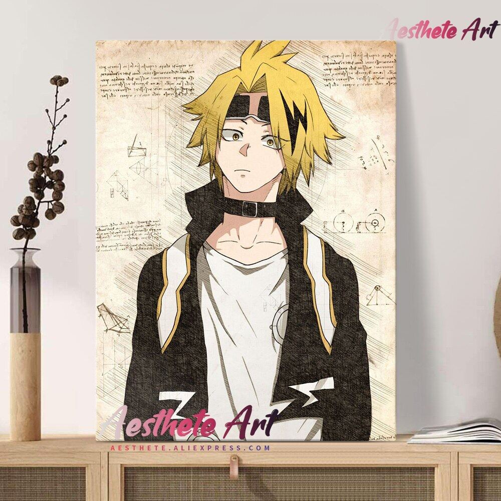 Denki Kaminari Chargebolt My Hero Academia BNHA Anime Canvas Painting ...