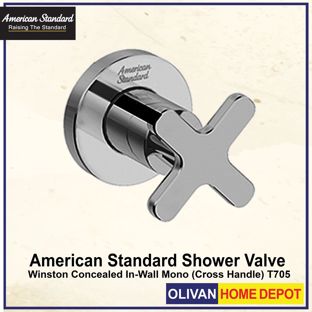 AMERICAN STANDARD Wins Cross In-Wall Mono Bath and Shower T705-21 | Shopee Philippines