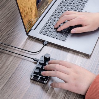 Programming Macro Custom Knob Keyboard RGB 3 Key Copy Paste Mini Button ...
