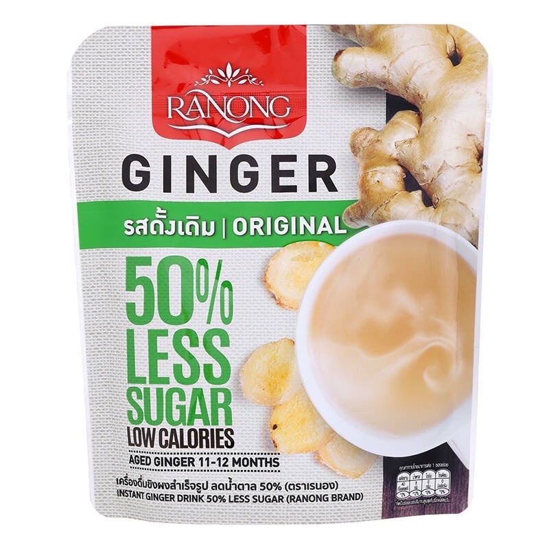 Ranong Tejin Fresh Ginger Instant Powder Juice Original Formula Tea ...
