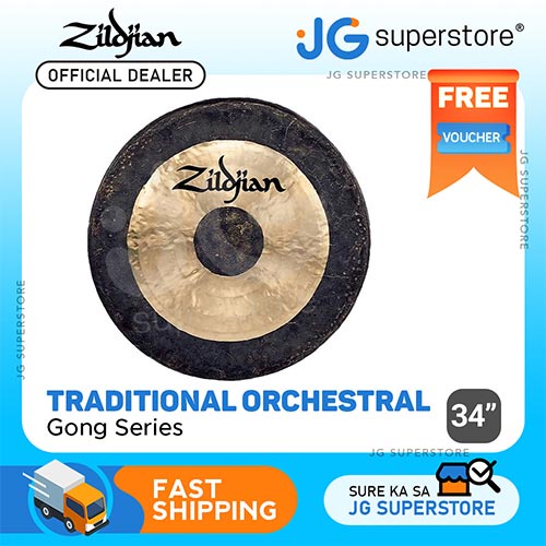 Zildjian Traditional Orchestral Gong Series 34" with Signature Logo ...
