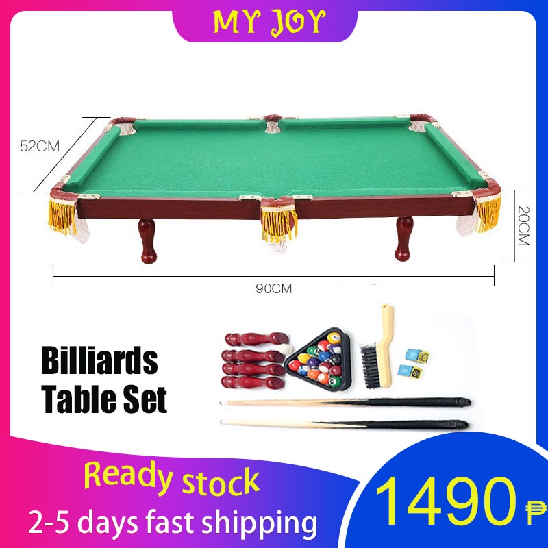 35x20 Inches Mini Billiard Table Set Kids Boy Gift Wooden Billiards ...