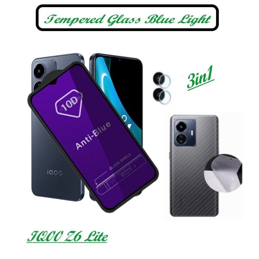 LAYAR 3 in 1 Package Tempered Glass Blue Light Sceen Protector Full ...