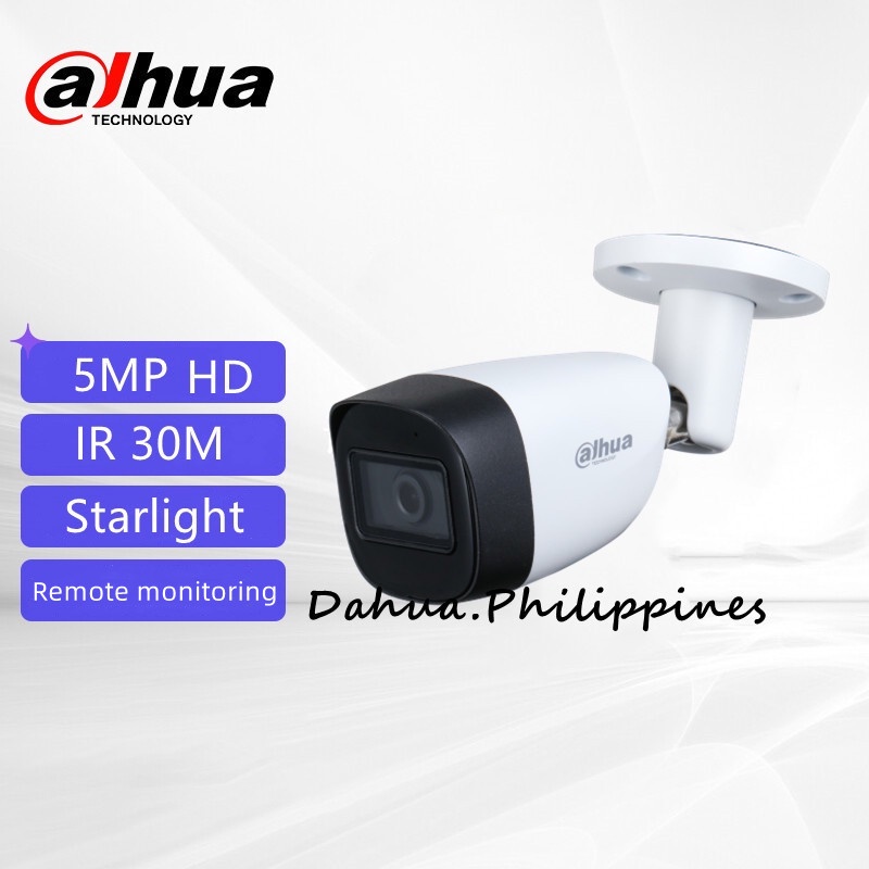 Dahua HD 5MP Starlight IR Bullet CCTV Camera Wired Outdoor Weatherproof ...