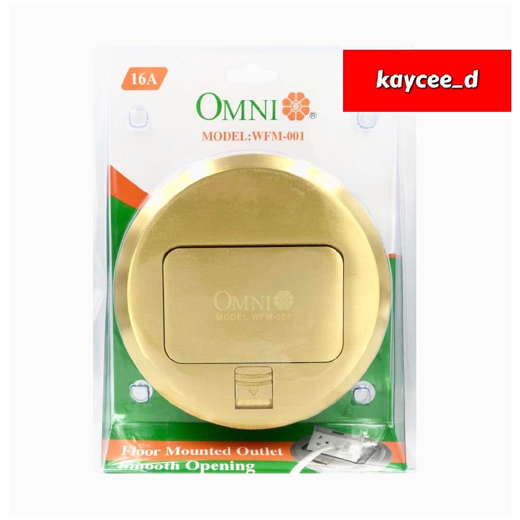 Omni Floor Mounted Outlet Square/ Electric Outlet-- Gold/Silver- 16A ...