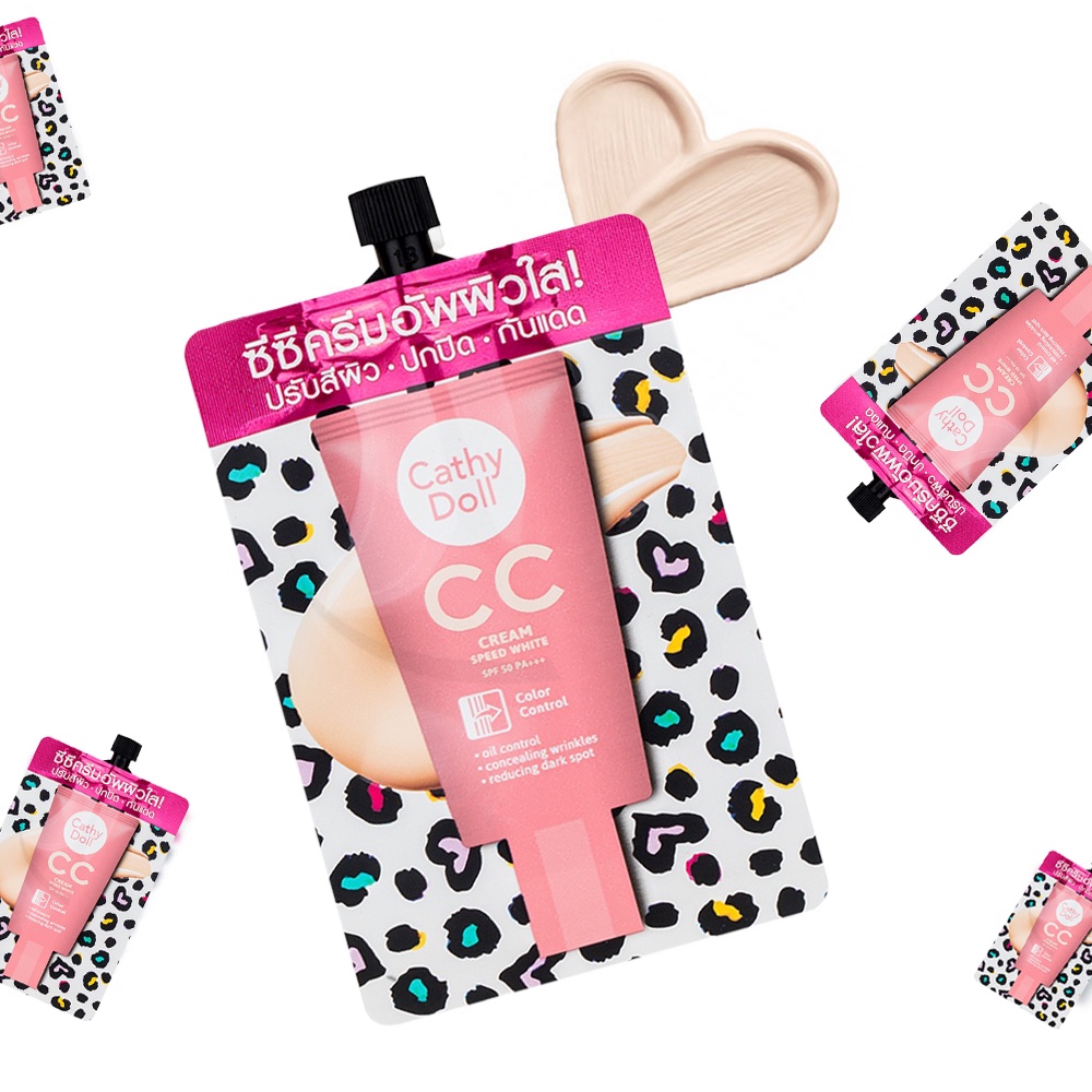 Cathy Doll Speed White CC Cream SPF50 Balm Blemish Color Makeup 7ml ...