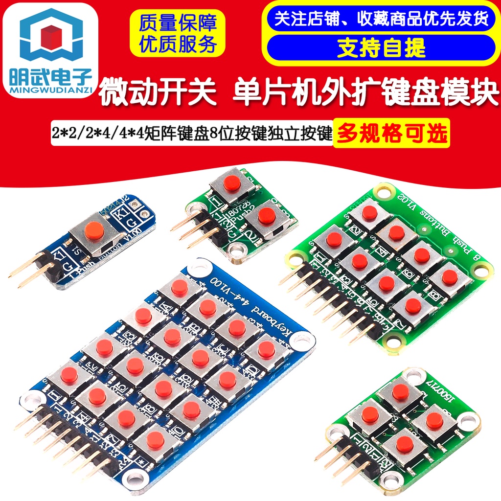 Microswitch 2 4 Matrix Keyboard 8 Bit Key Independent Key