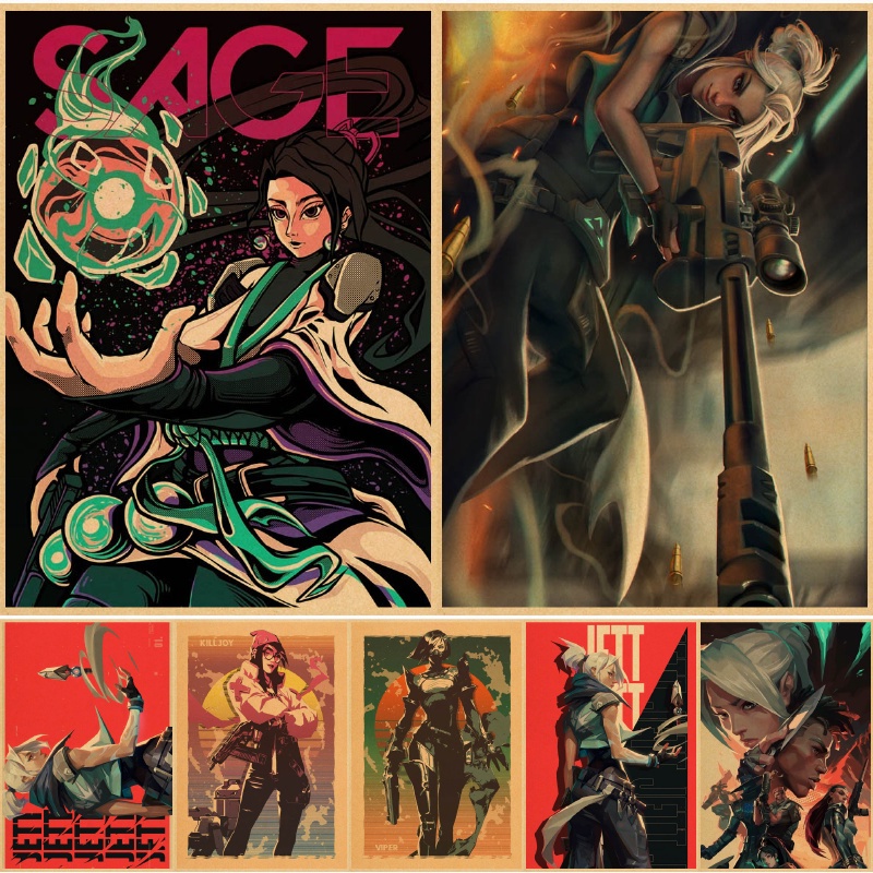 Valorant wall posters painting poster murale wall posters poster murale ...